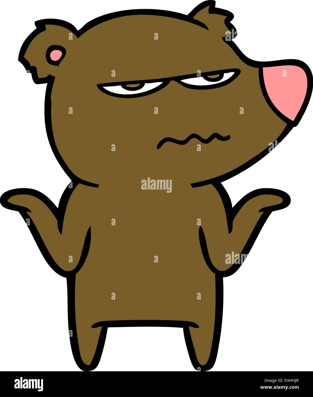 annoyed bear cartoon Stock Vector Image & Art - Alamy