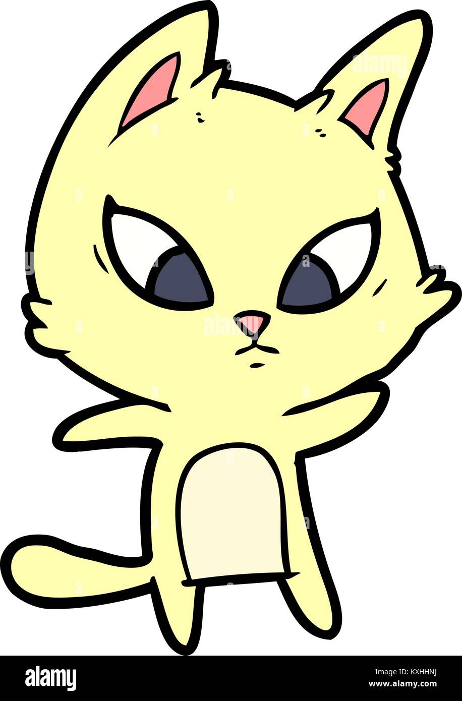 confused cartoon cat Stock Vector Image & Art - Alamy
