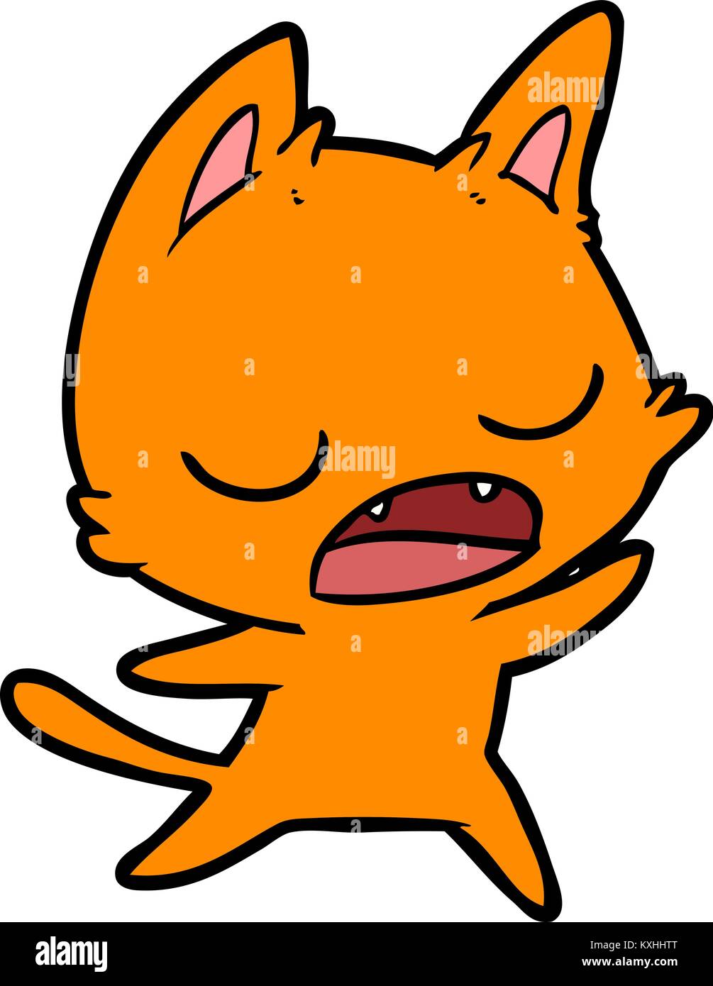talking cat cartoon Stock Vector Image & Art - Alamy