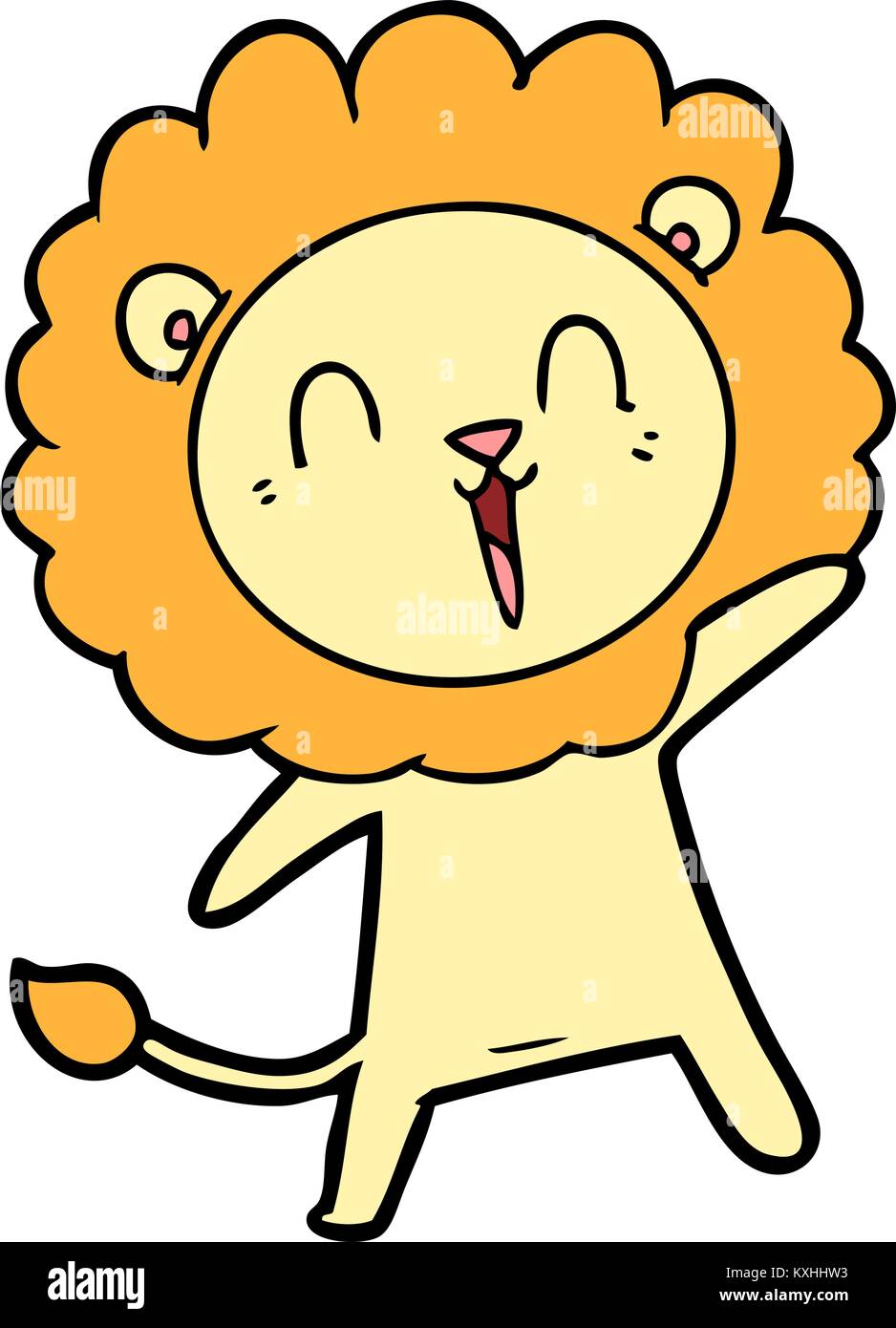 laughing lion cartoon Stock Vector Image & Art - Alamy
