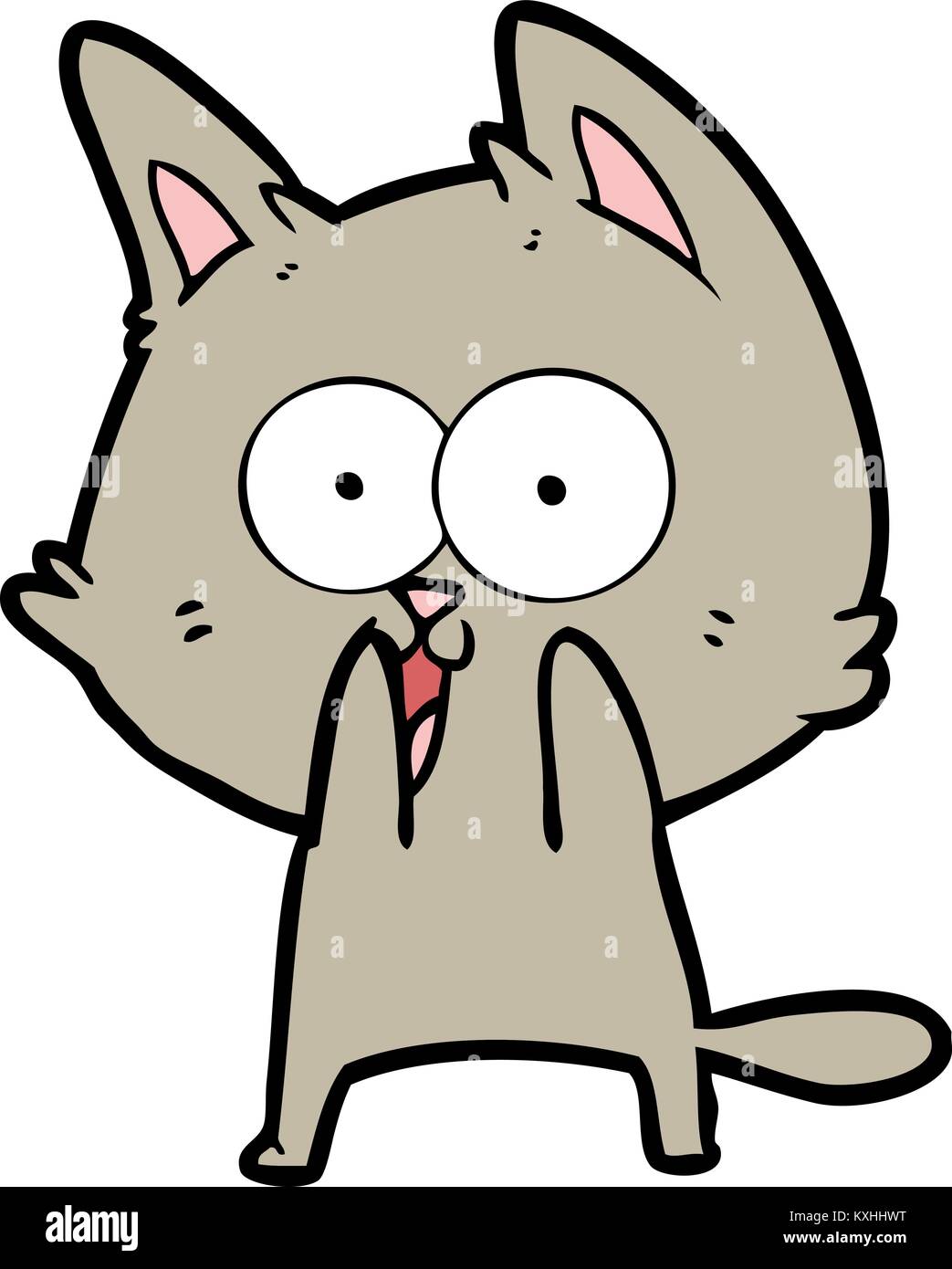 funny cartoon cat Stock Vector Image & Art - Alamy