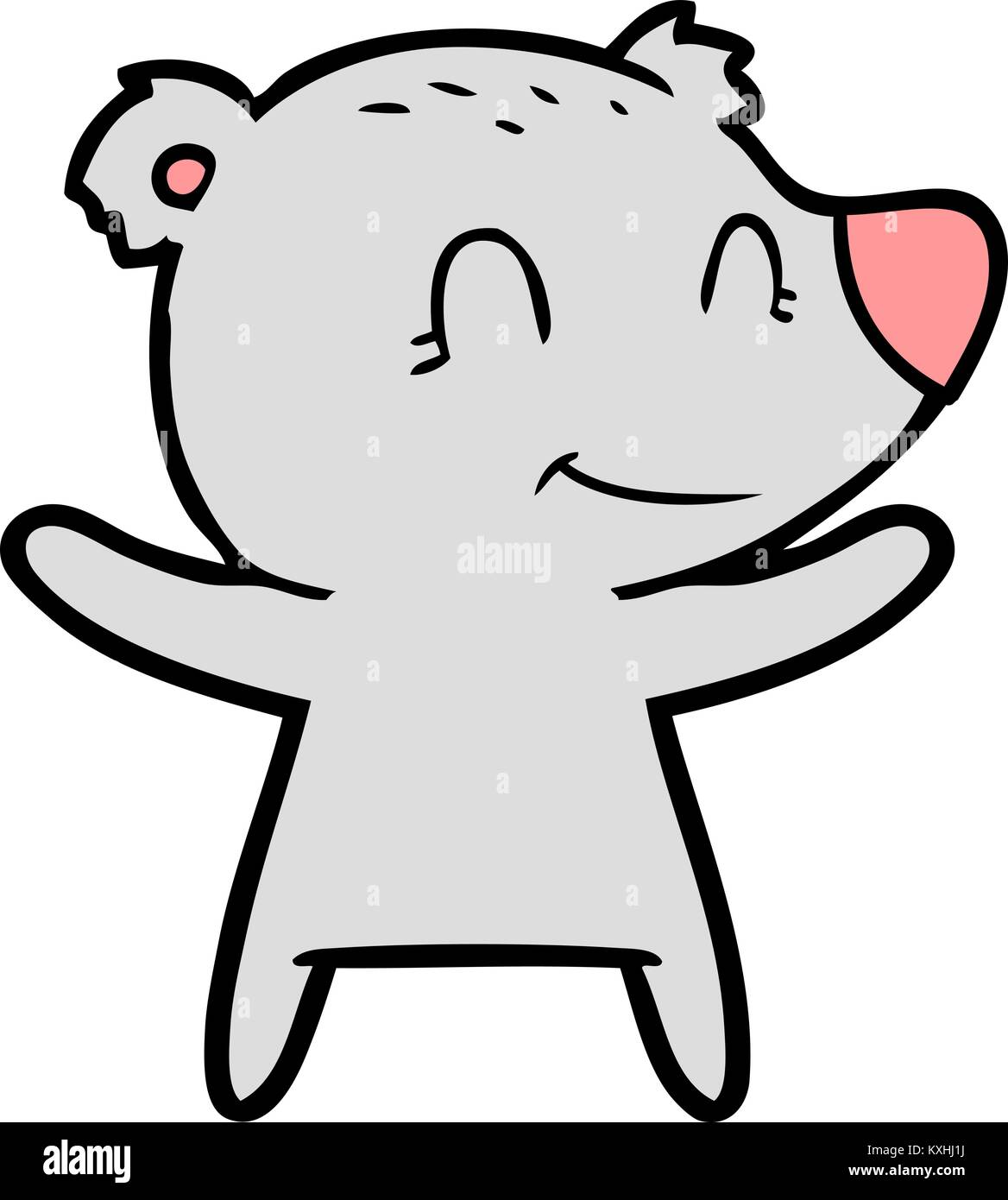 smiling bear cartoon Stock Vector Image & Art - Alamy