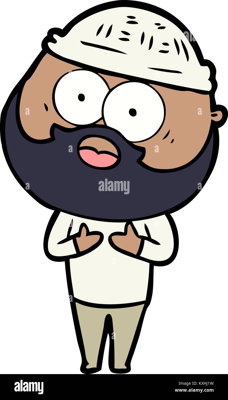 cartoon bearded man Stock Vector Image & Art - Alamy