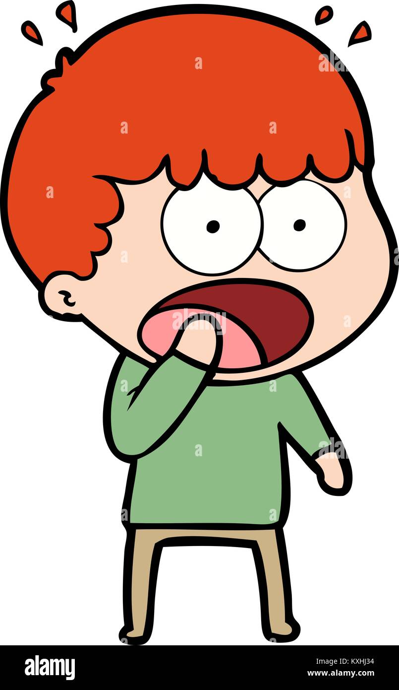 cartoon shocked man Stock Vector Image & Art - Alamy