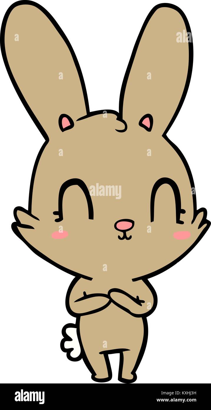 cute cartoon rabbit Stock Vector Image & Art - Alamy