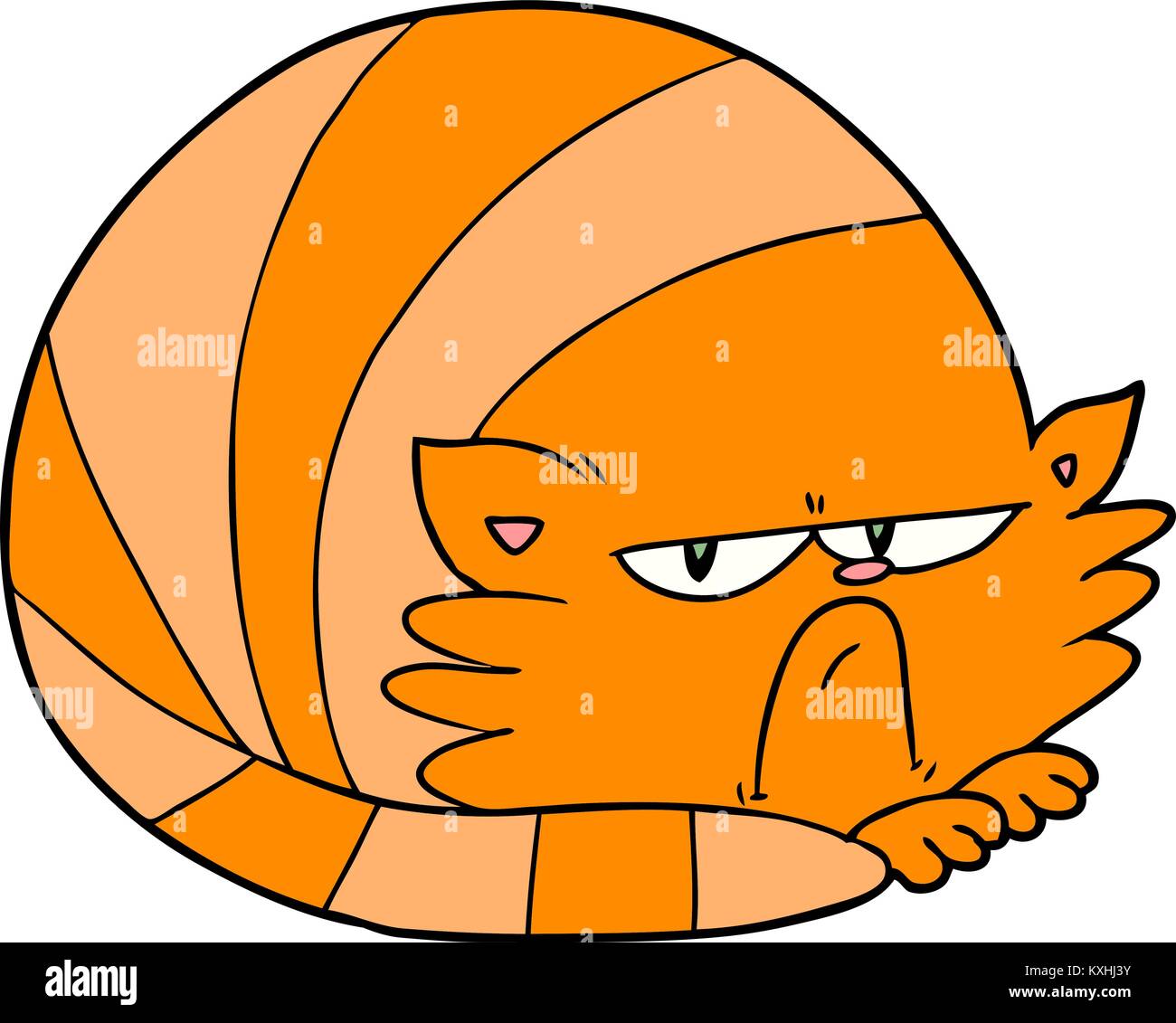 cartoon grumpy cat Stock Vector Image & Art - Alamy