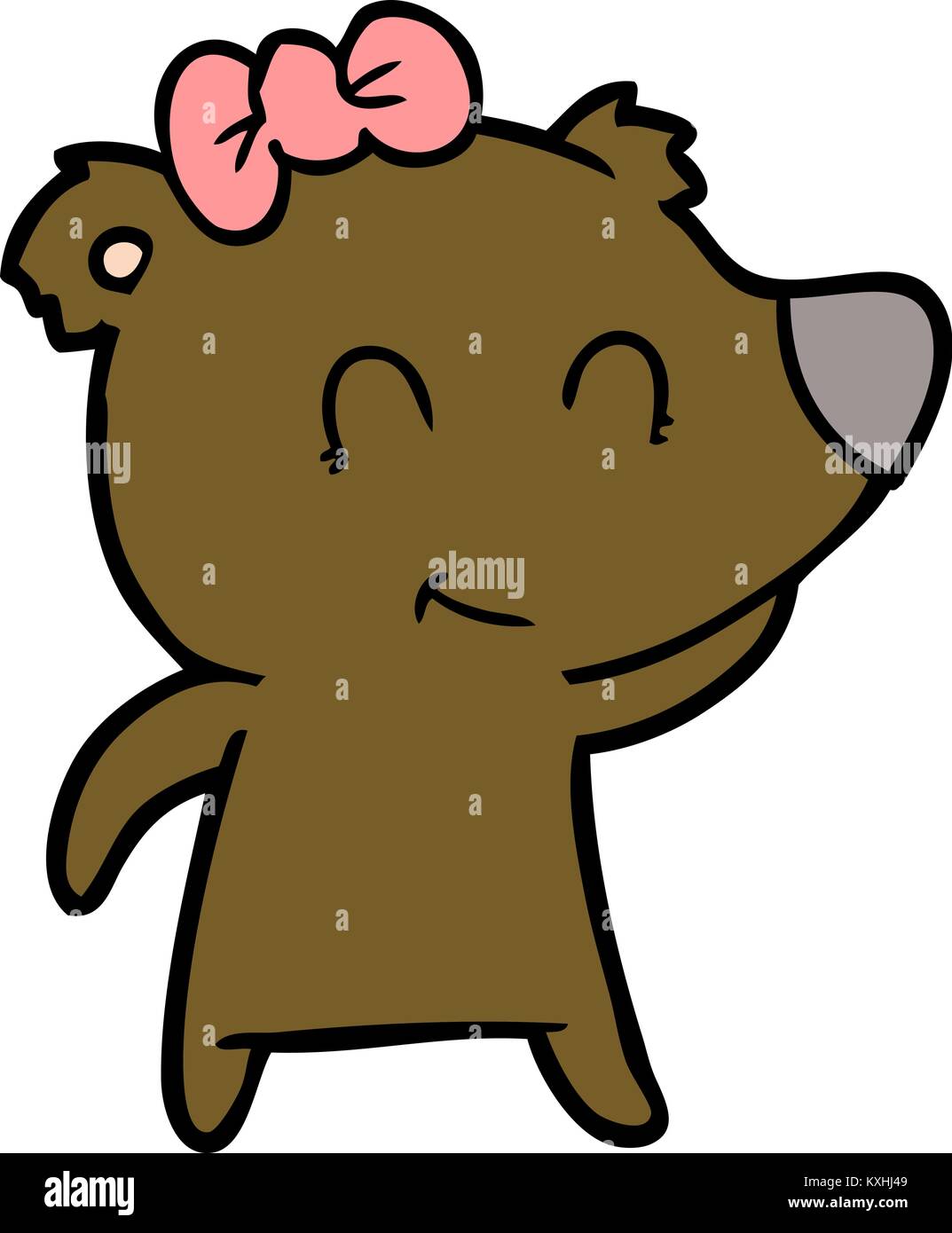 female bear cartoon Stock Vector Image & Art - Alamy
