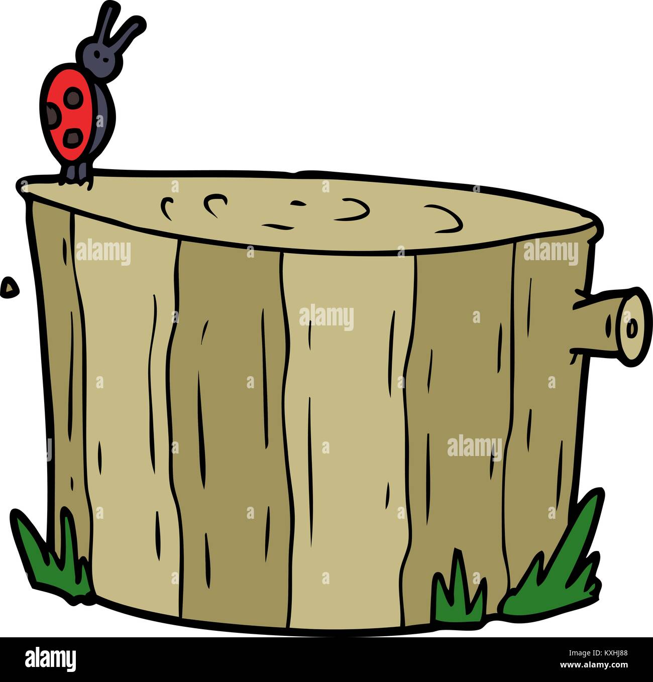 cartoon tree stump Stock Vector Image & Art - Alamy