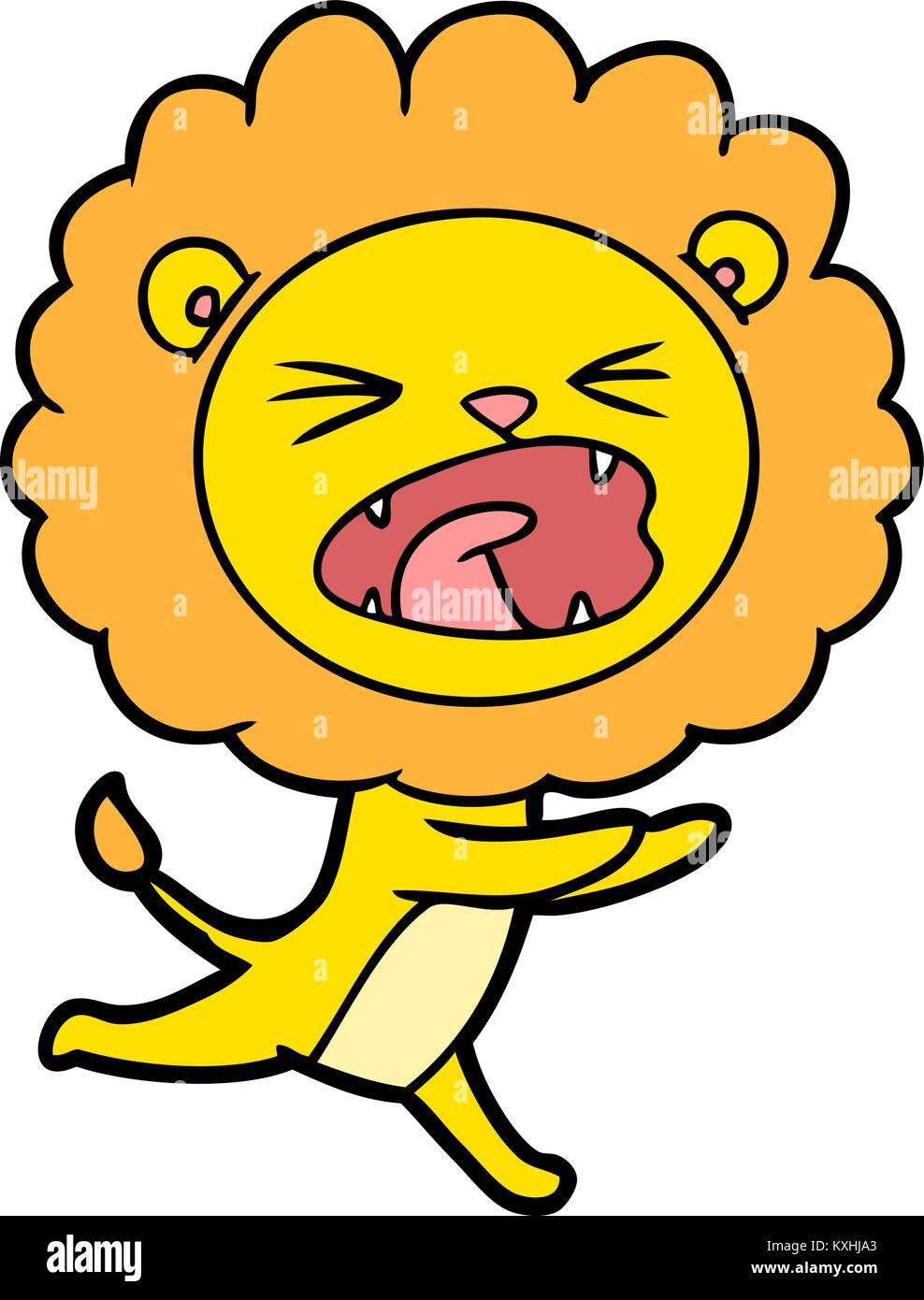 cartoon running lion Stock Vector Image & Art - Alamy
