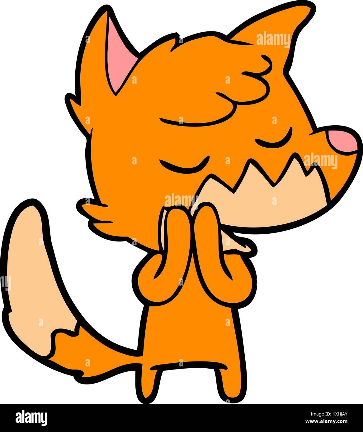 friendly cartoon fox Stock Vector Image & Art - Alamy