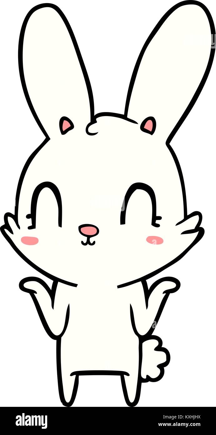 cute cartoon rabbit Stock Vector Image & Art - Alamy