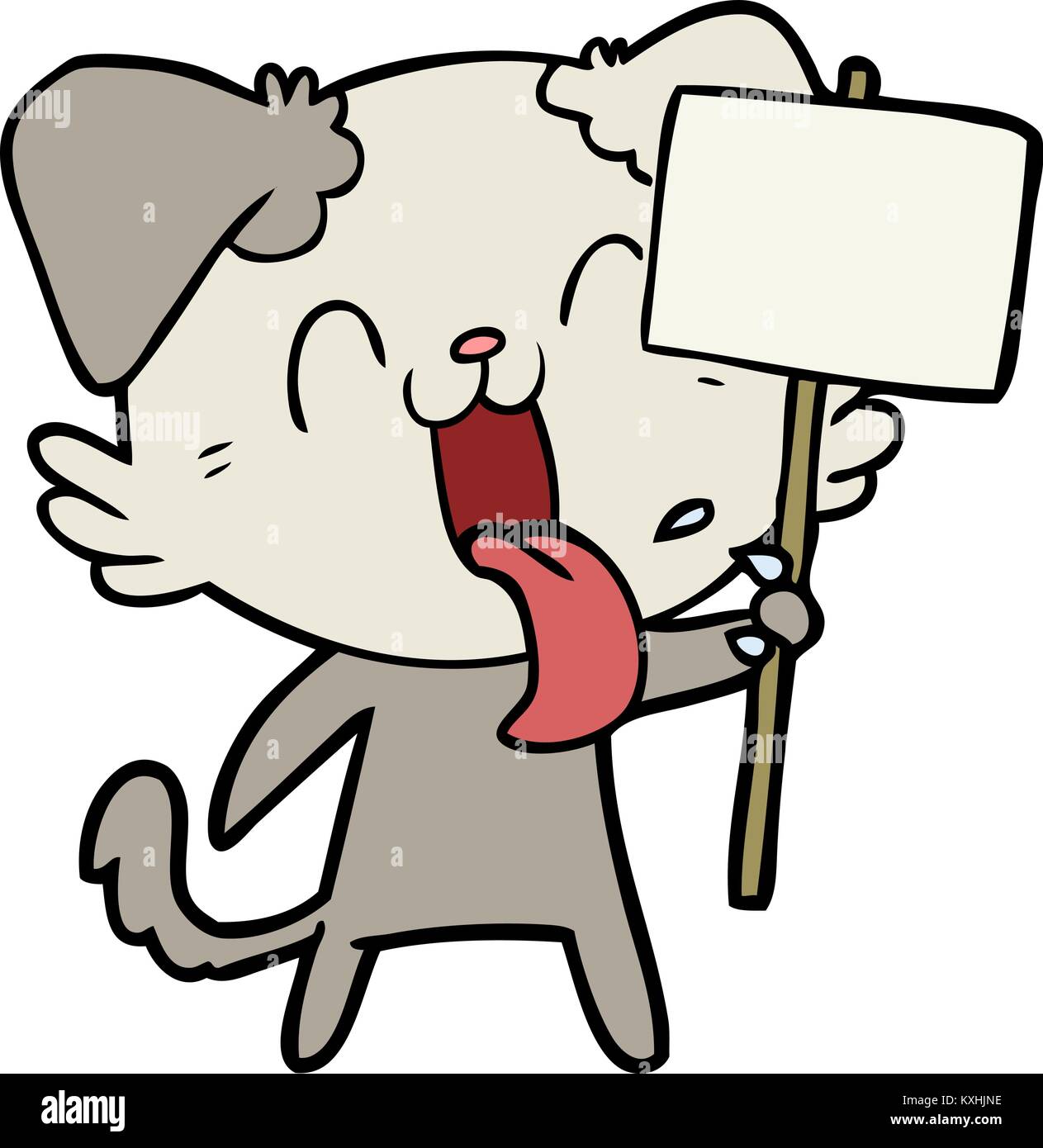 cartoon panting dog Stock Vector Image & Art - Alamy