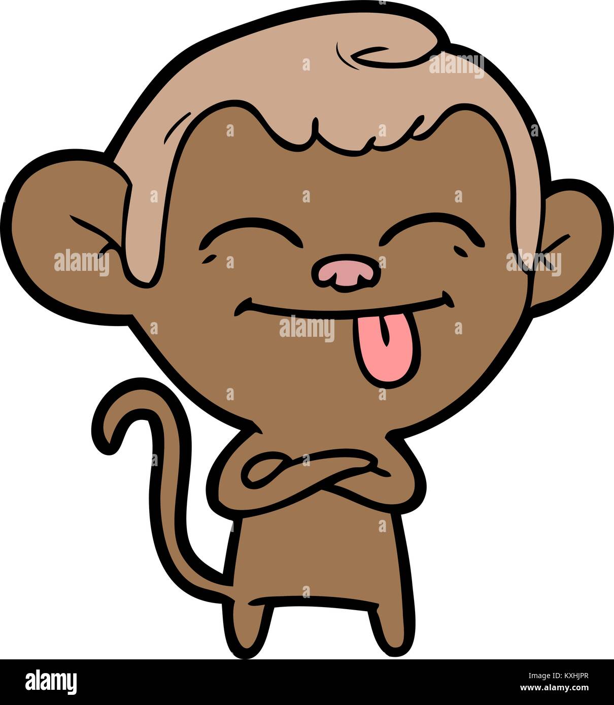 funny cartoon monkey Stock Vector Image & Art - Alamy