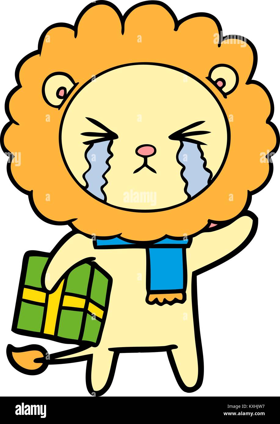 cartoon crying lion Stock Vector Image & Art - Alamy