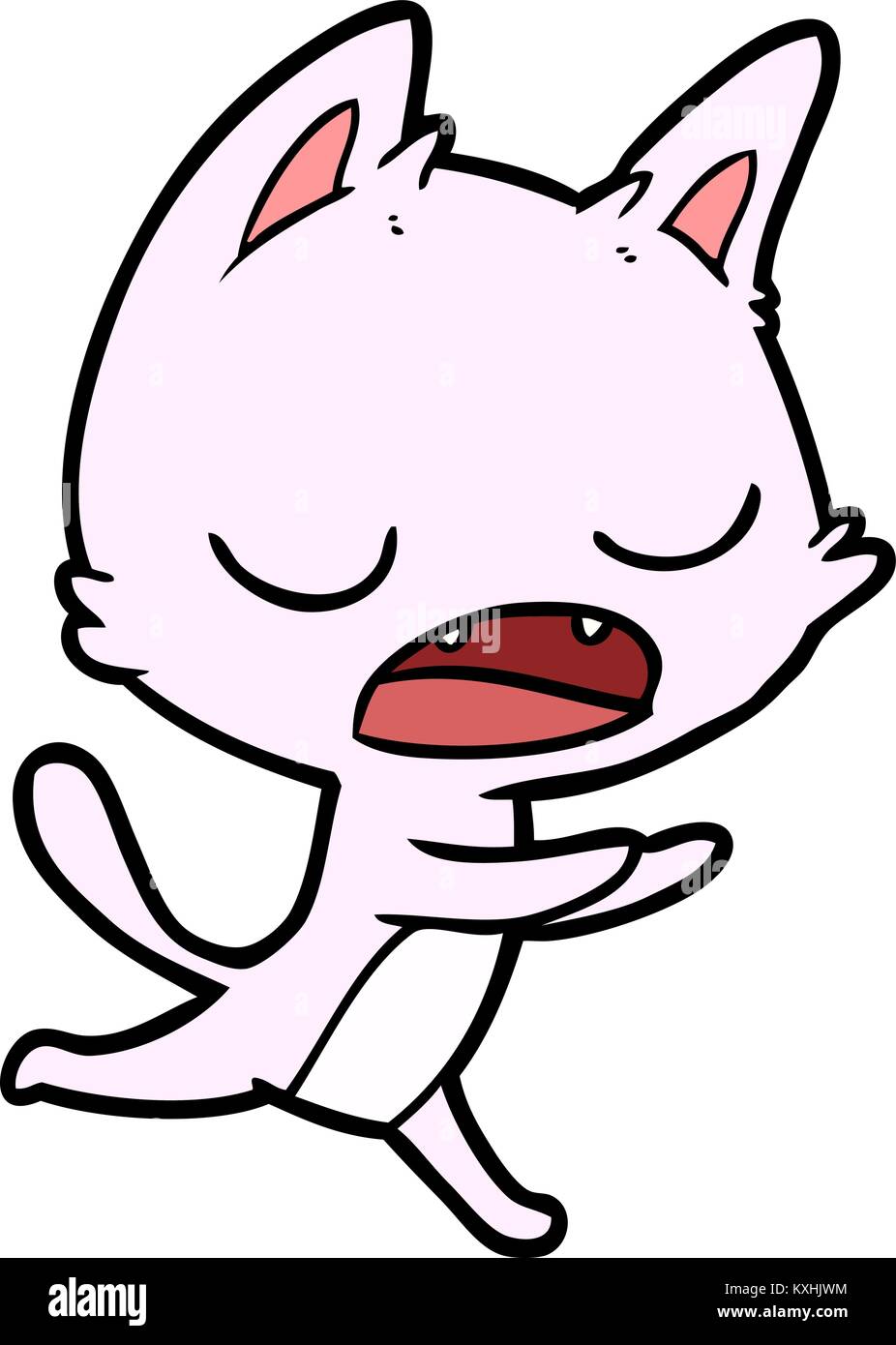 talking cat cartoon Stock Vector Image & Art - Alamy