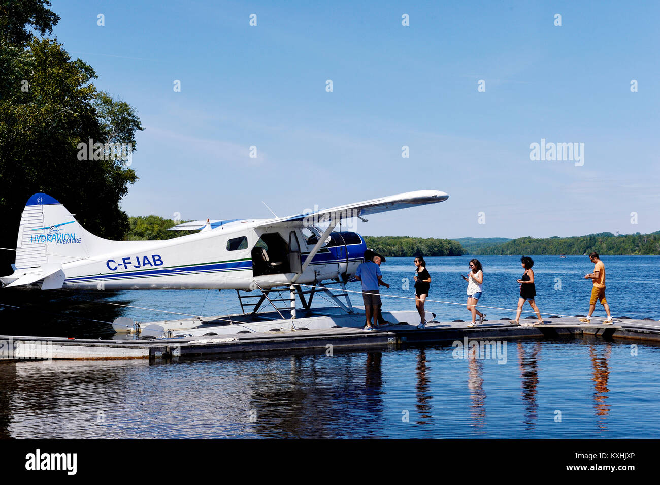 Hydroplane in Quebec province - Canada Stock Photo - Alamy