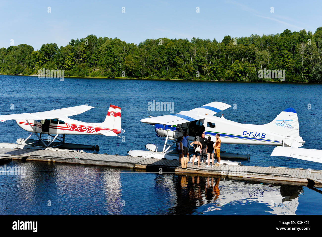 Hydroplane in Quebec province - Canada Stock Photo - Alamy