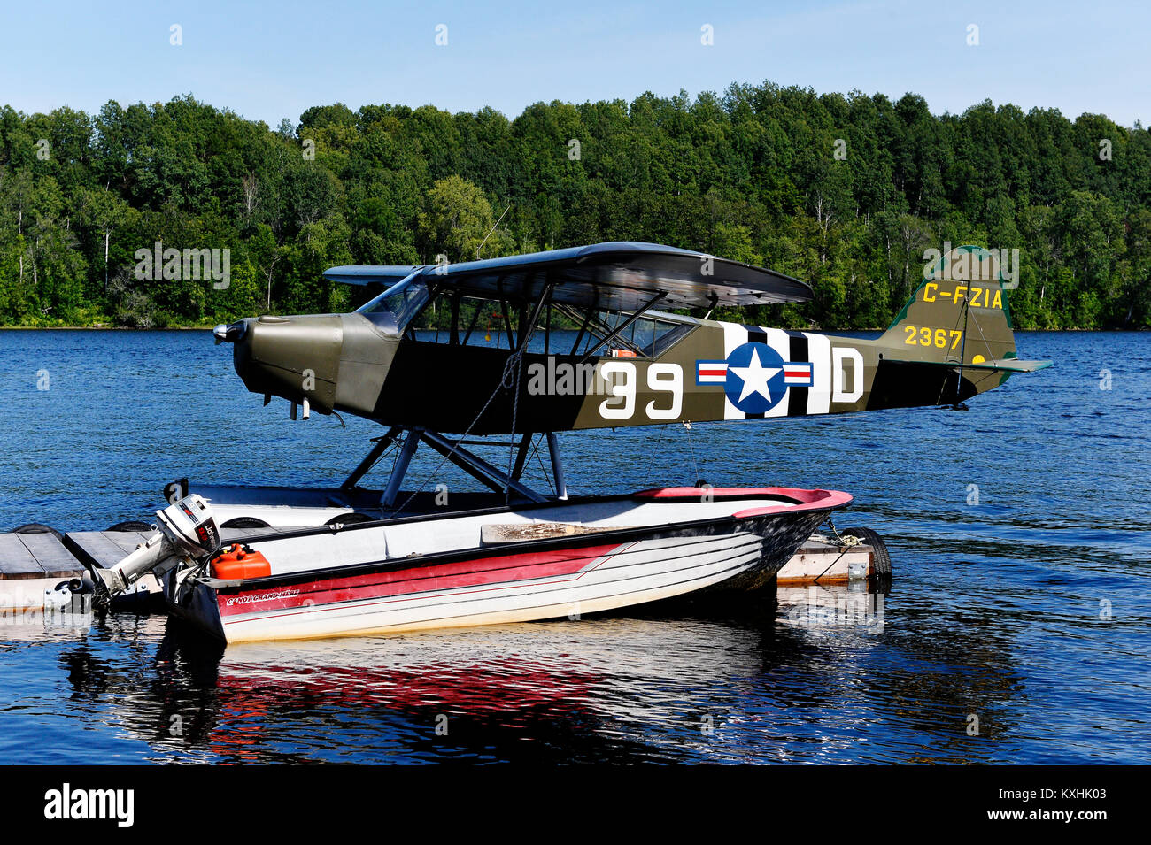 Hydroplane in Quebec province - Canada Stock Photo - Alamy