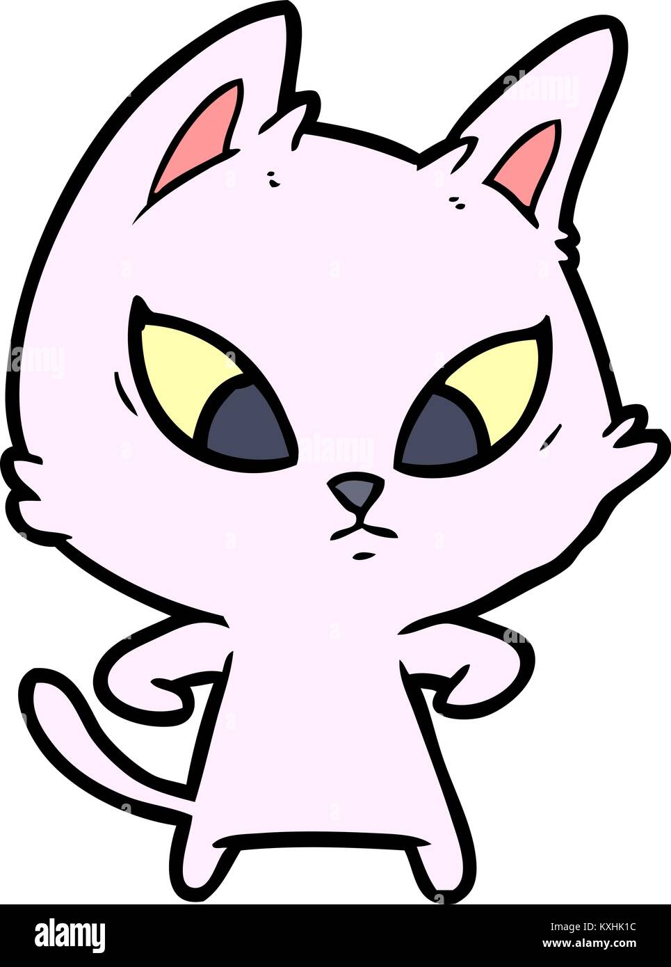 confused cartoon cat Stock Vector Image & Art - Alamy