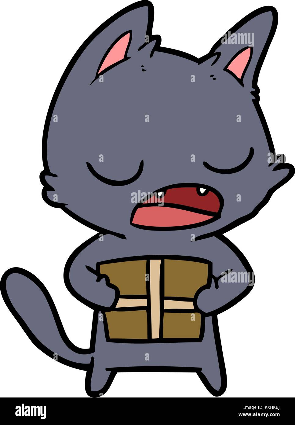 talking cat cartoon Stock Vector Image & Art - Alamy