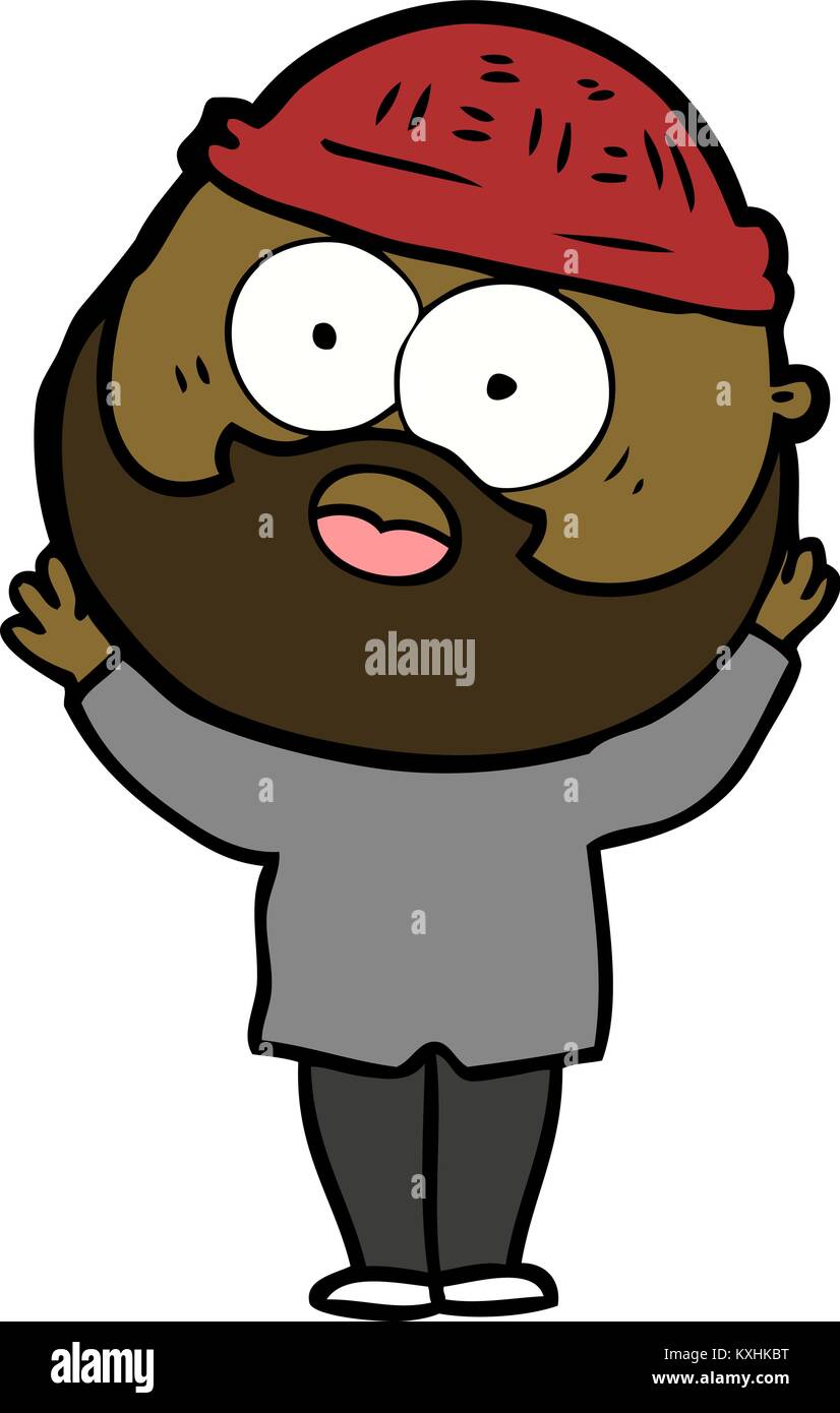 cartoon bearded man Stock Vector Image & Art - Alamy