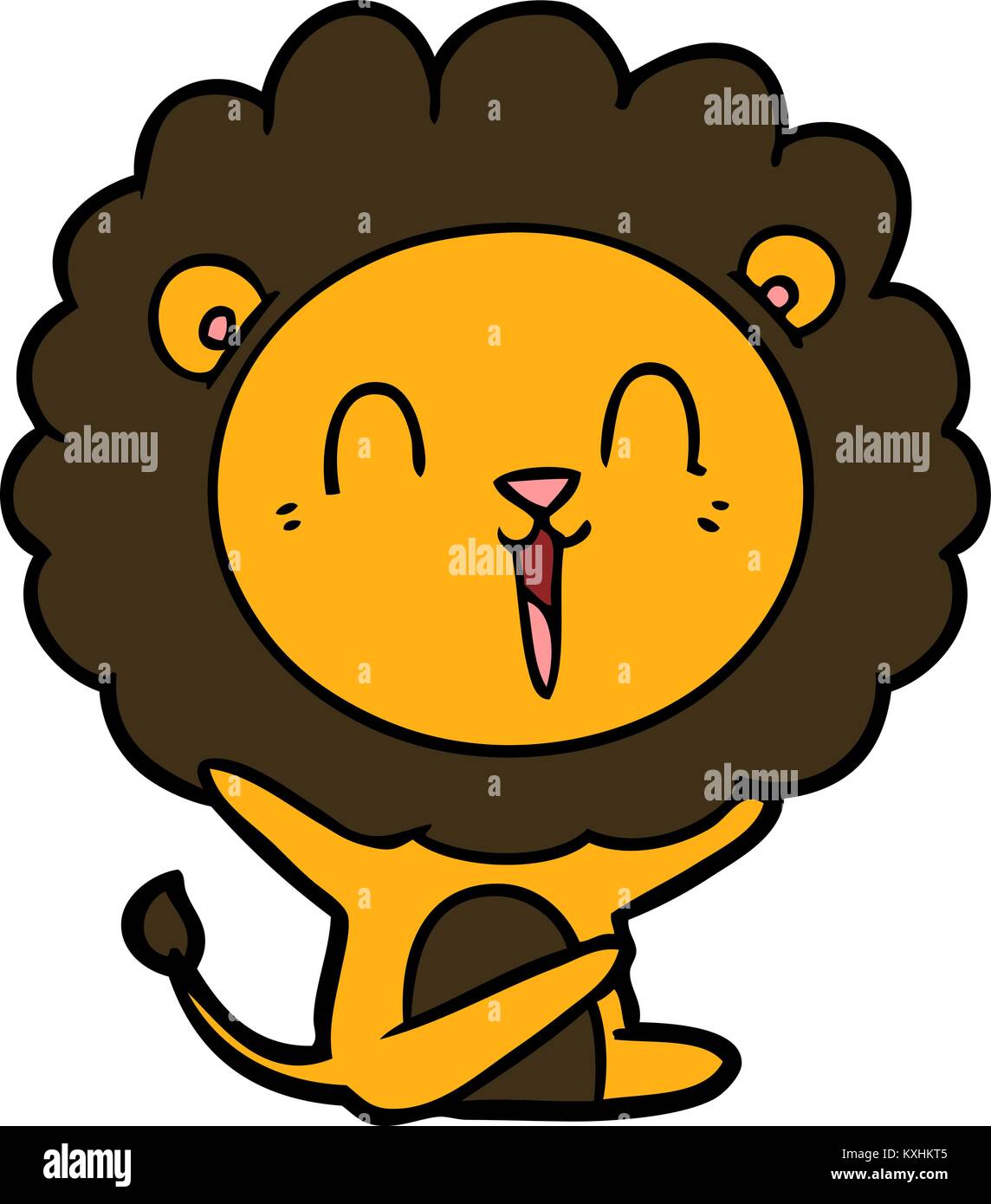 laughing lion cartoon Stock Vector Image & Art - Alamy