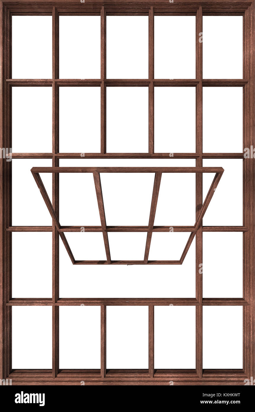 Window frame. 3D render Stock Photo - Alamy