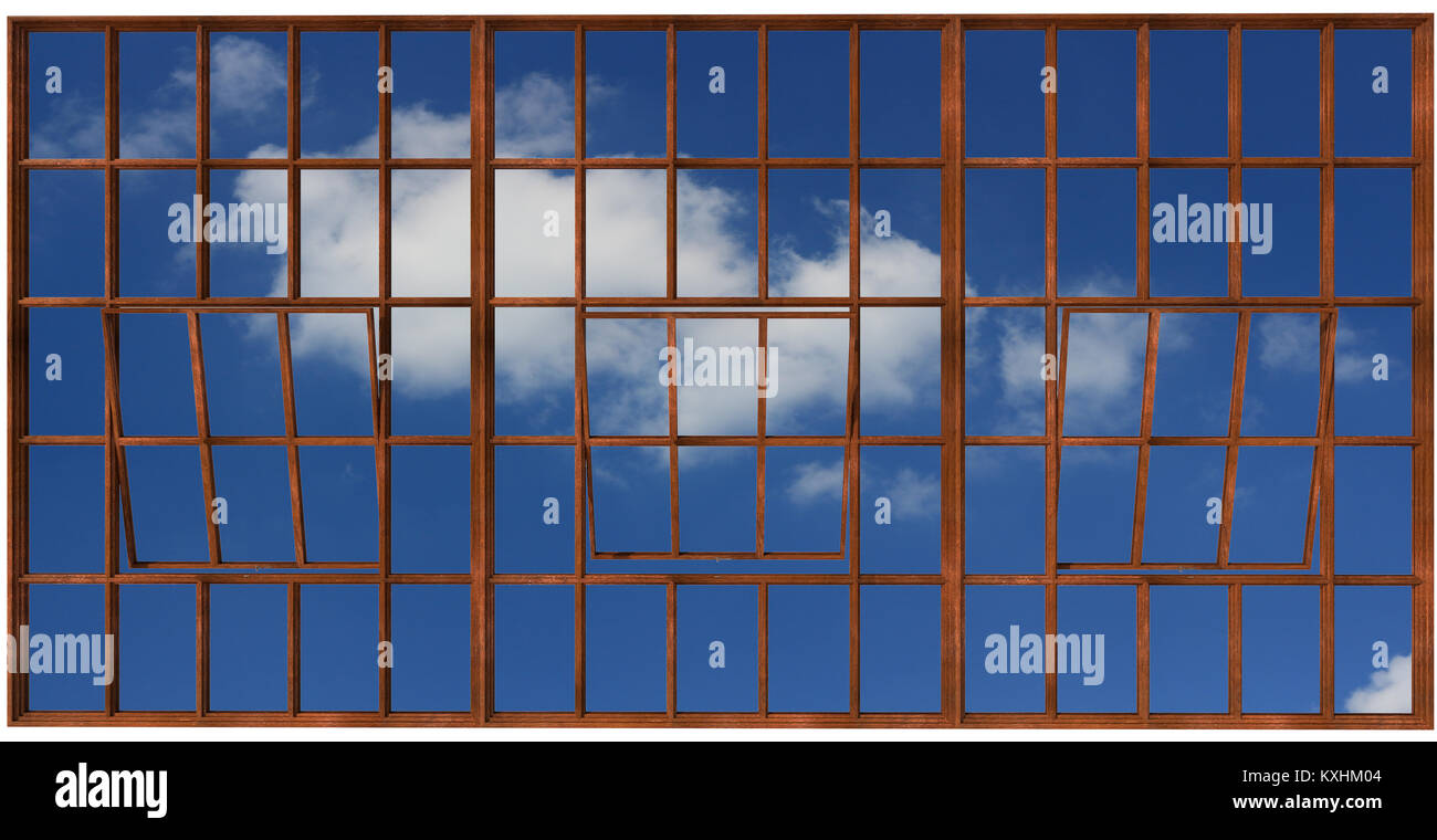 Window frame. 3D render Stock Photo - Alamy