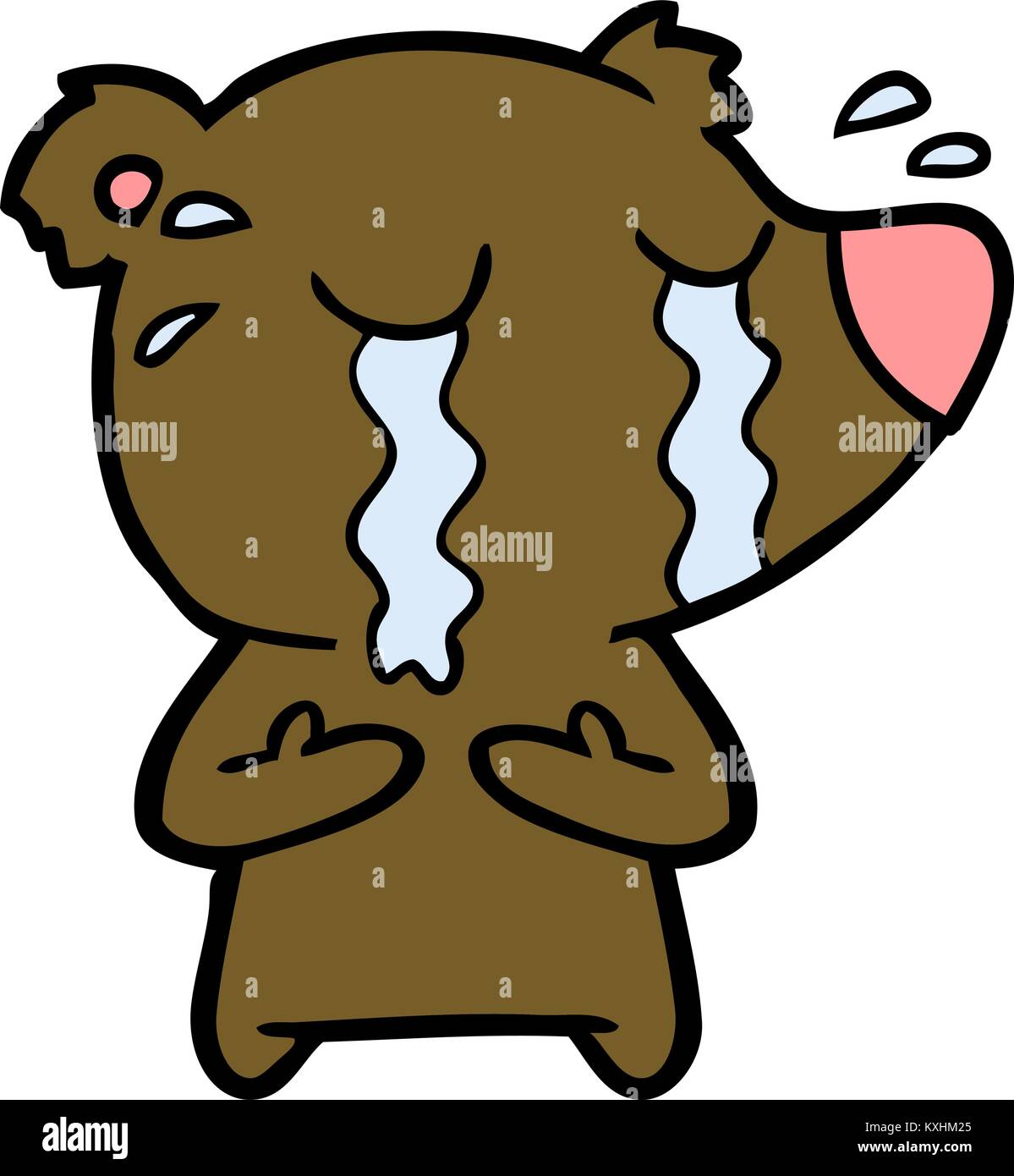 cartoon crying bear Stock Vector Image & Art - Alamy