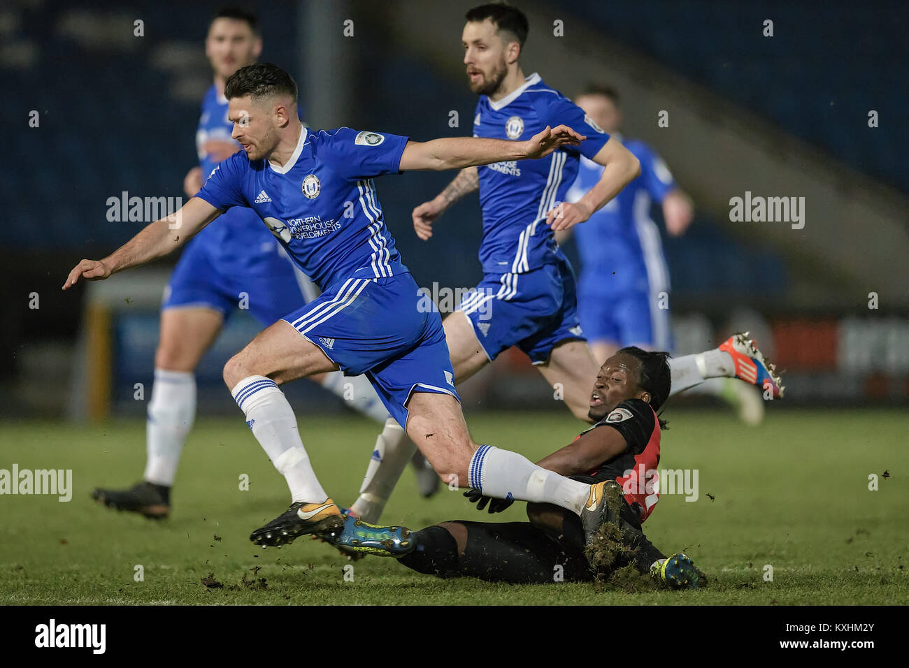 Scott Garner during FC Halifax Town v Macclesfield in the FA Trophy ...