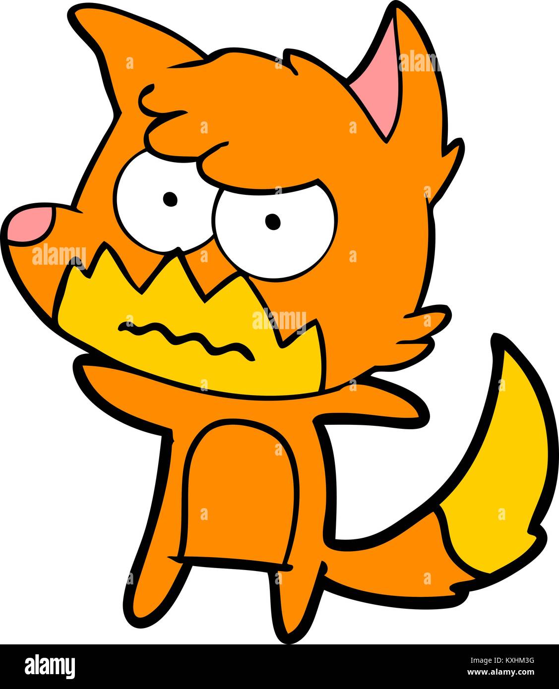 cartoon annoyed fox Stock Vector Image & Art - Alamy