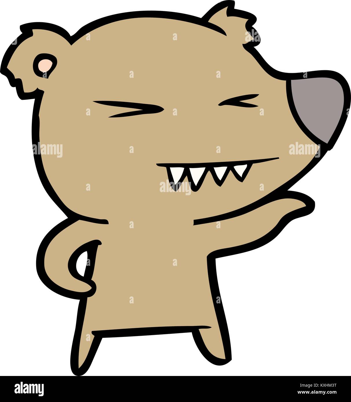 angry bear cartoon Stock Vector Image & Art - Alamy