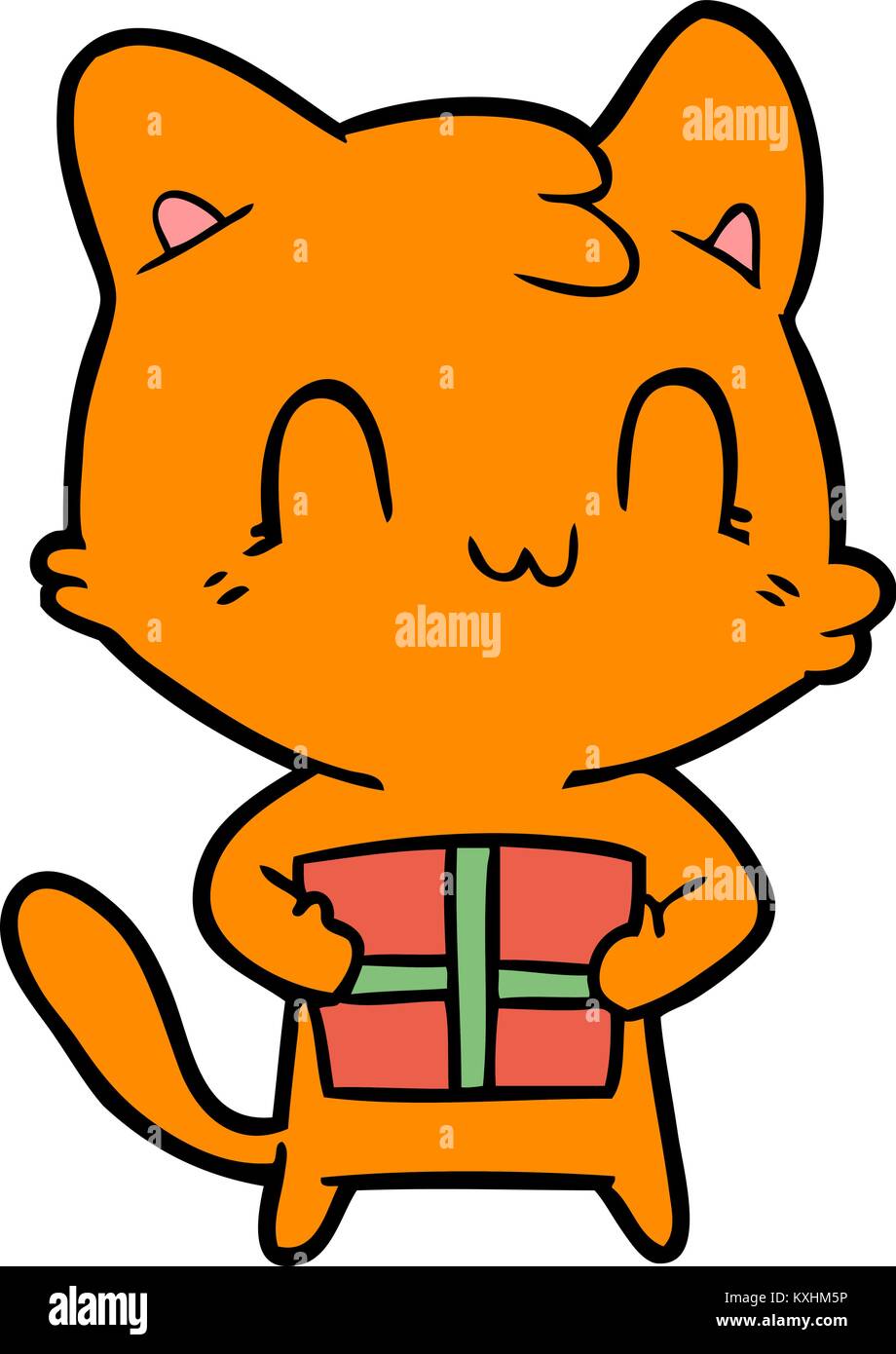 cartoon happy cat Stock Vector Image & Art - Alamy