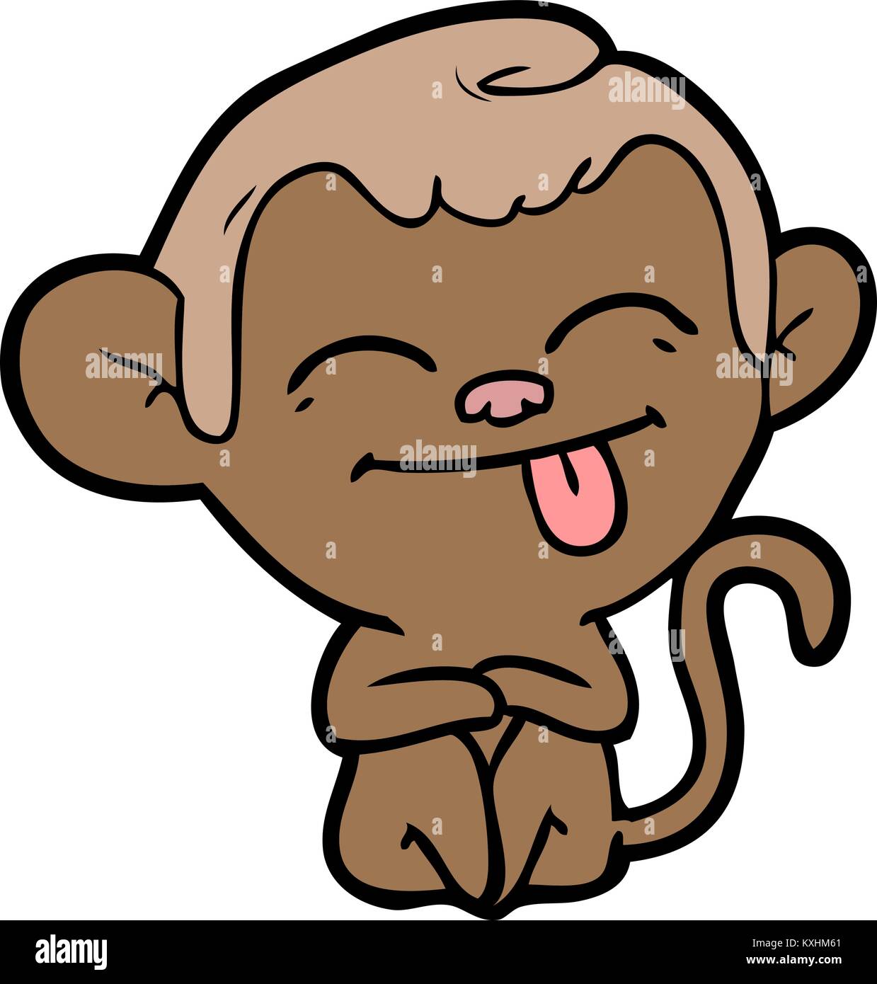funny cartoon monkey Stock Vector Image & Art - Alamy