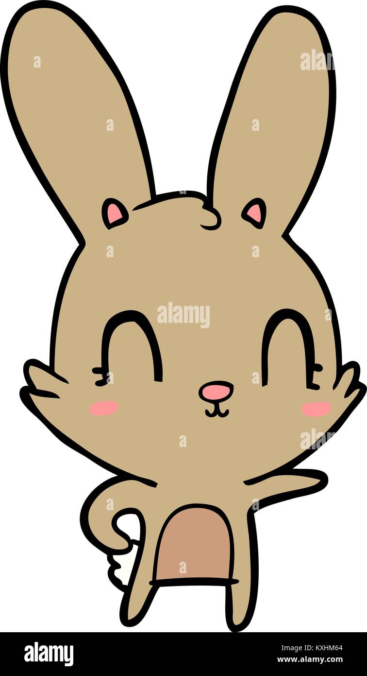 cute cartoon rabbit Stock Vector Image & Art - Alamy