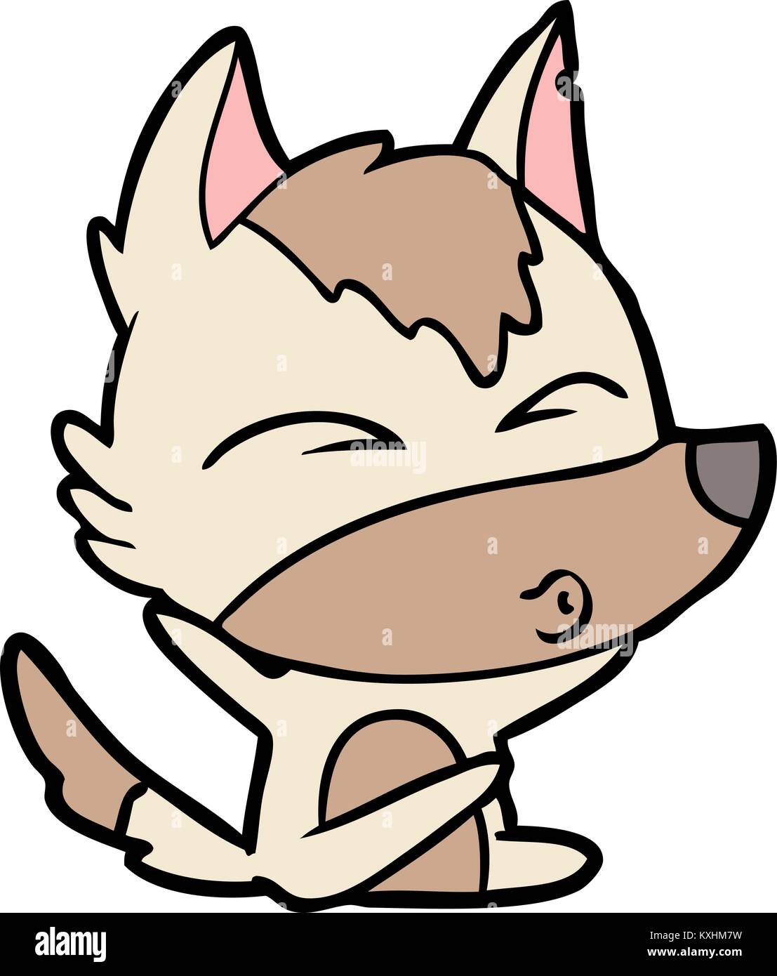 cartoon wolf whistling Stock Vector Image & Art - Alamy