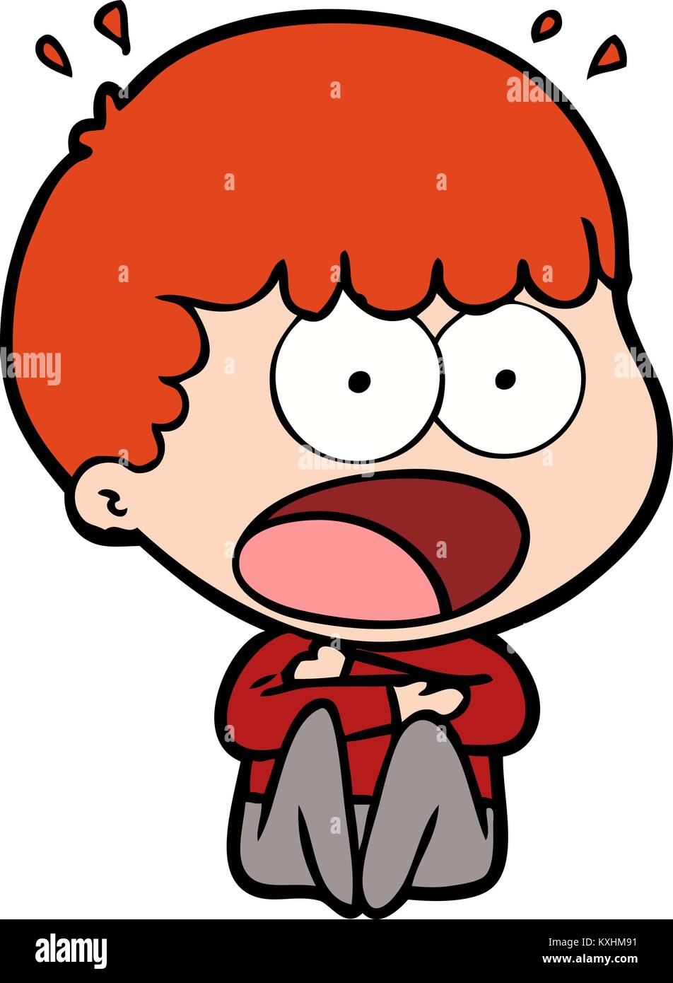 cartoon shocked man Stock Vector Image & Art - Alamy