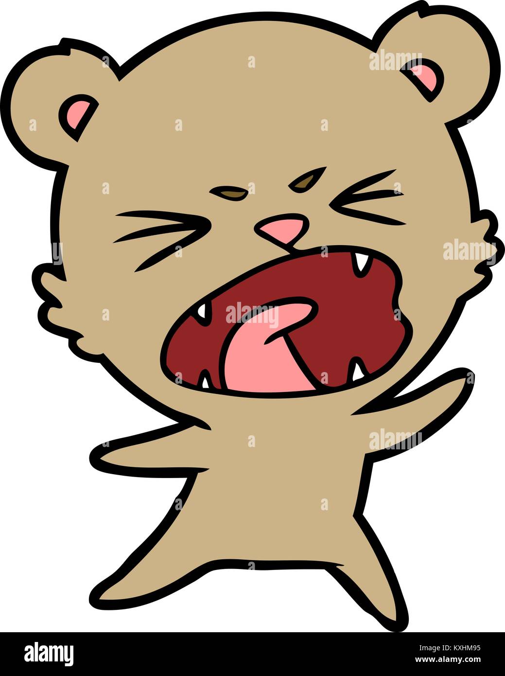 angry cartoon bear Stock Vector Image & Art - Alamy