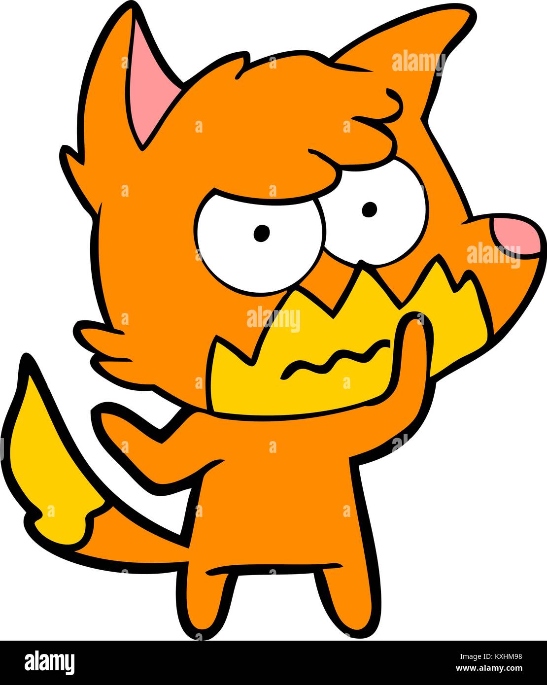 cartoon annoyed fox Stock Vector Image & Art - Alamy
