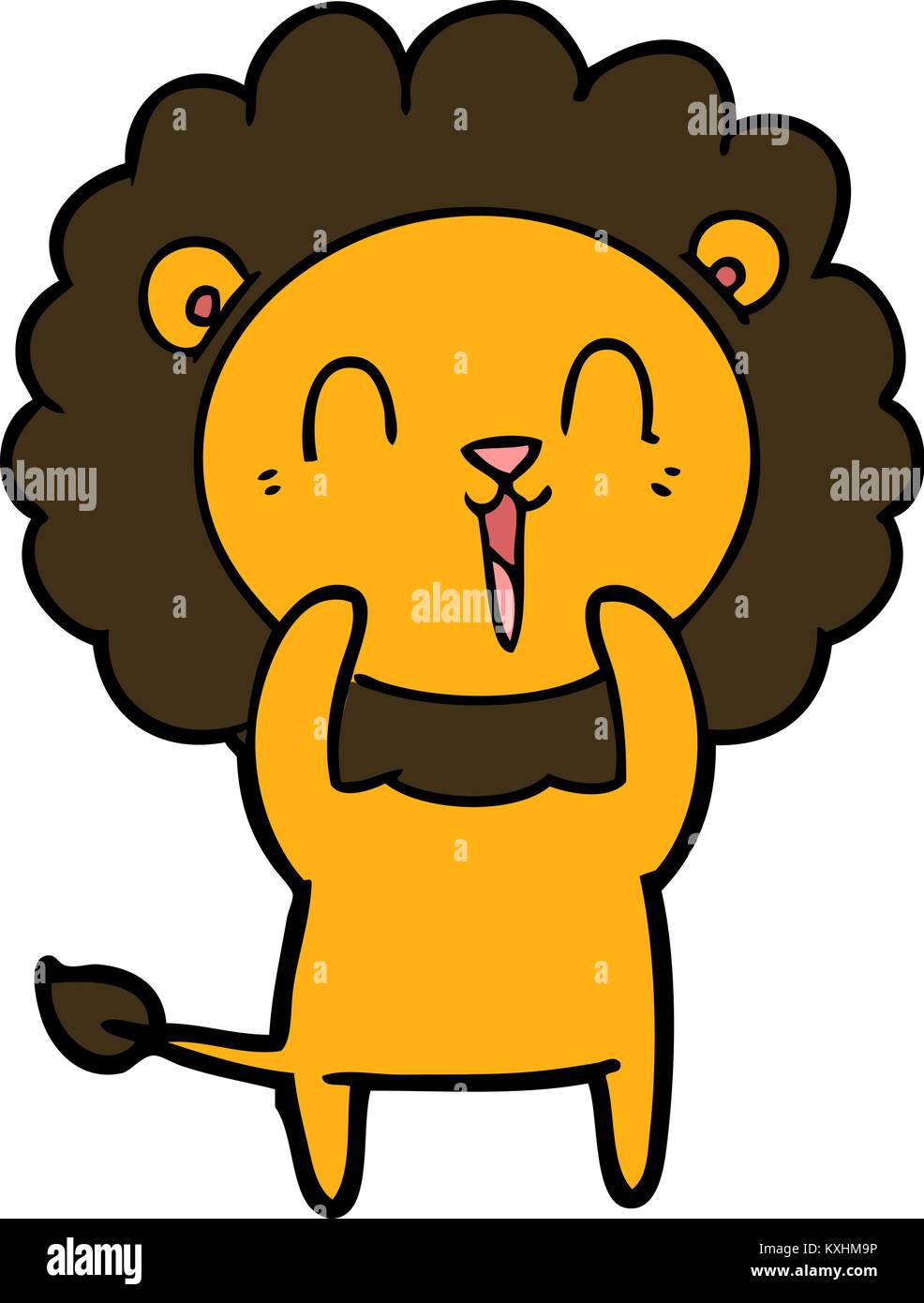 laughing lion cartoon Stock Vector Image & Art - Alamy