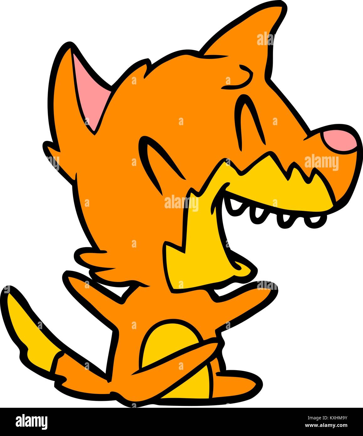 laughing fox cartoon Stock Vector Image & Art - Alamy