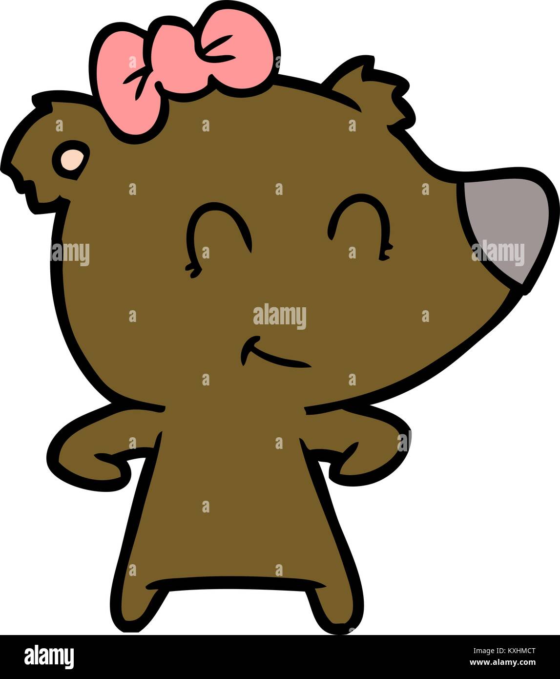 female bear cartoon Stock Vector Image & Art - Alamy