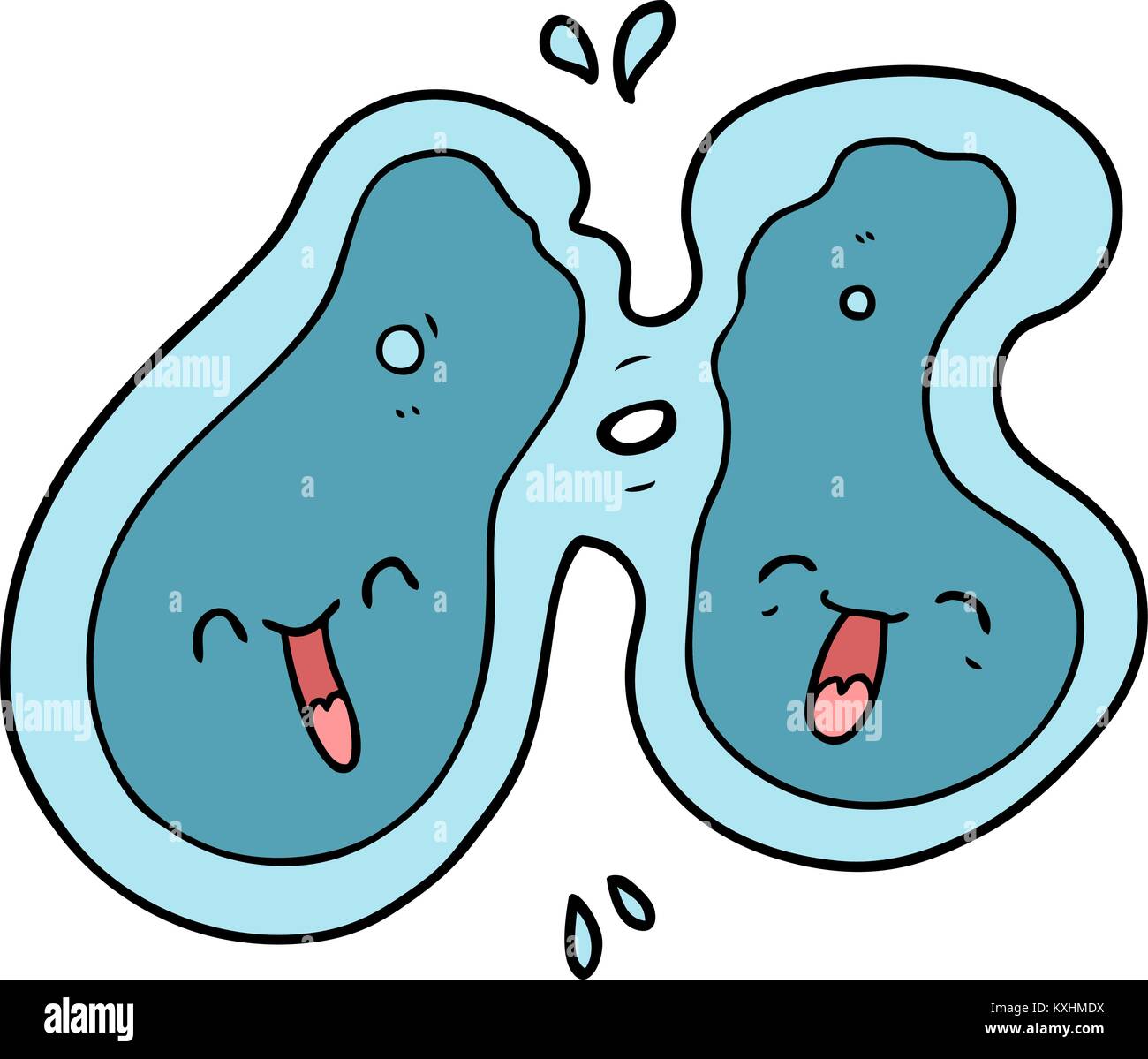 cartoon cell dividing Stock Vector Image & Art - Alamy