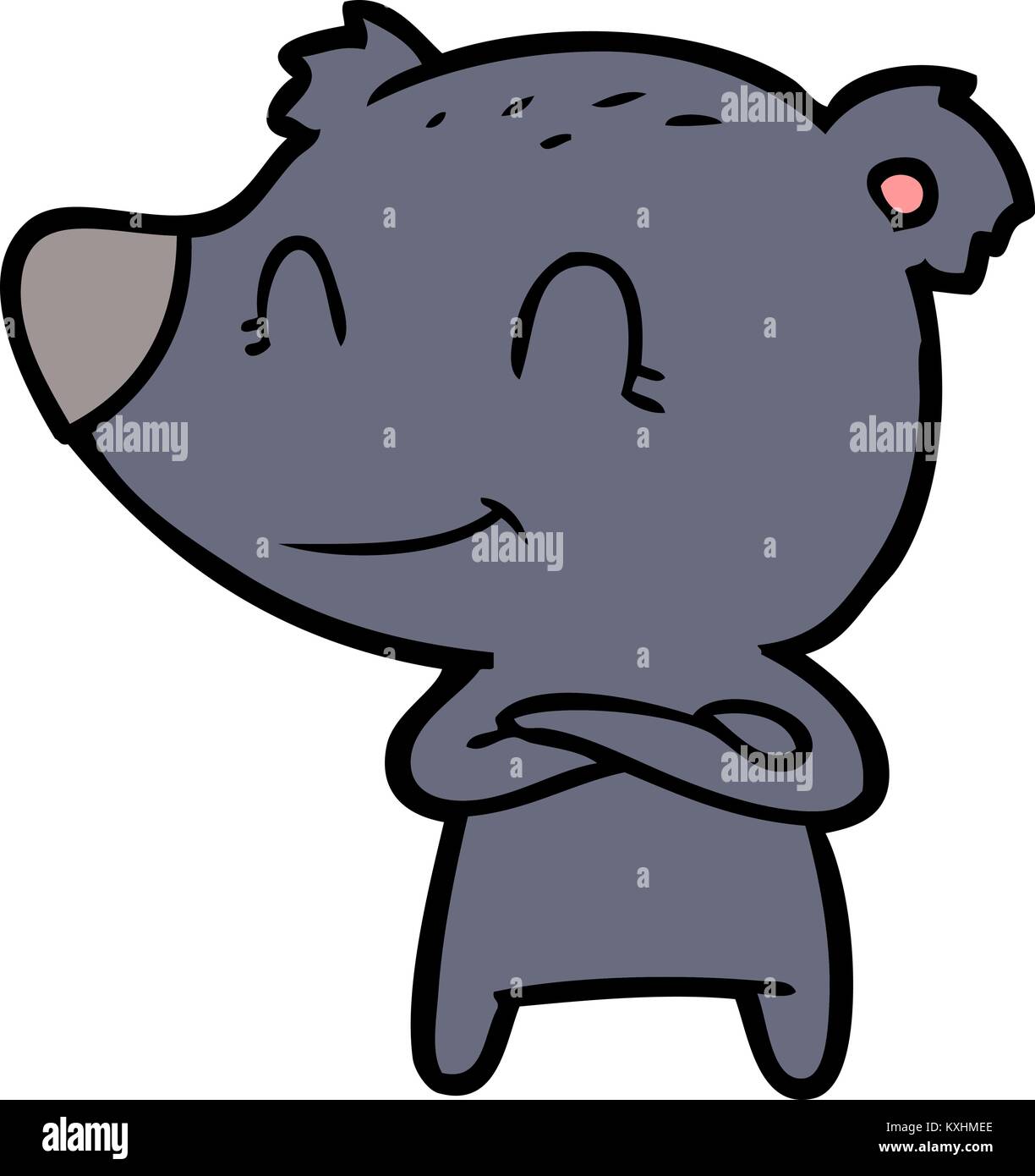 smiling bear cartoon Stock Vector Image & Art - Alamy