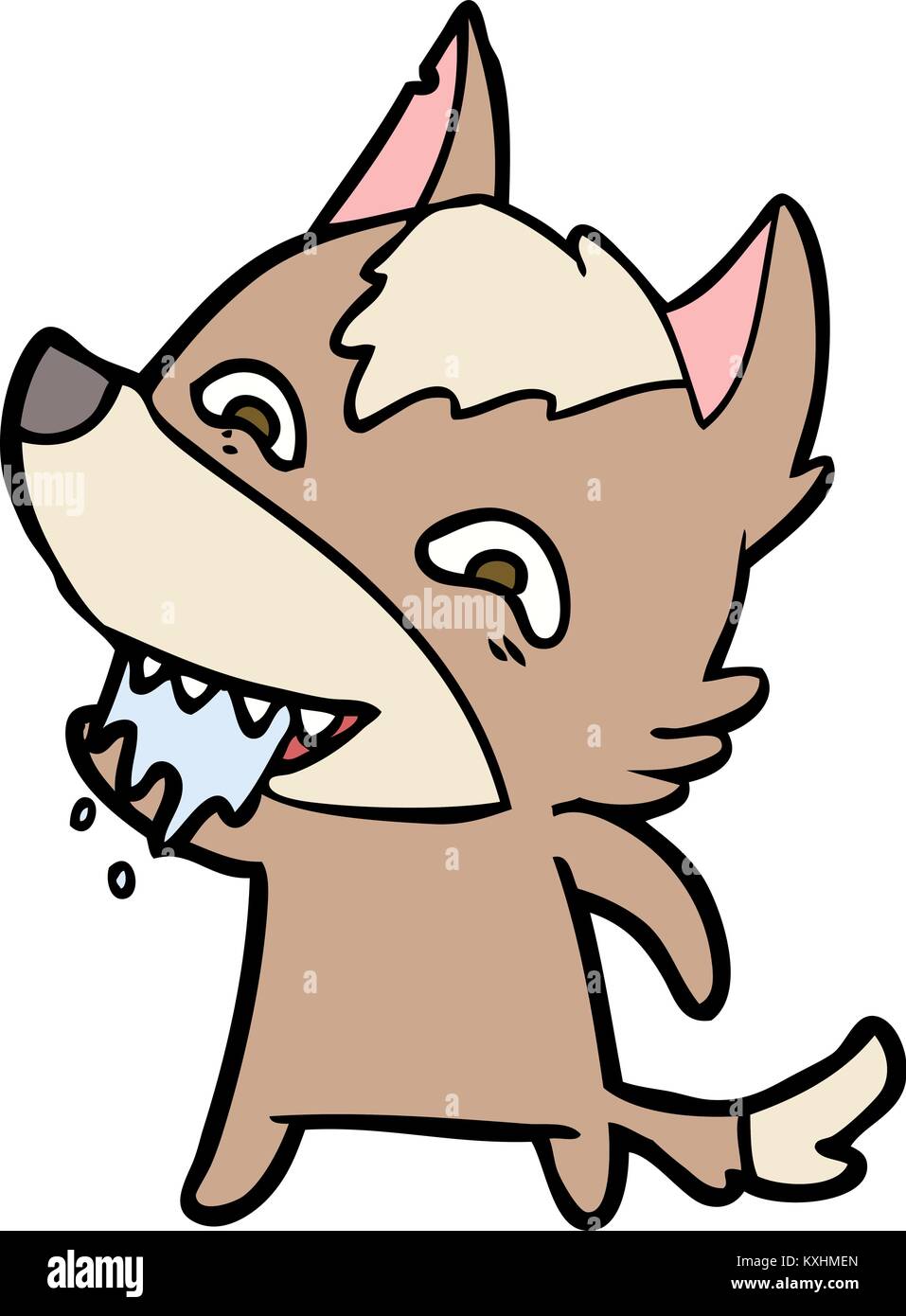 cartoon hungry wolf Stock Vector Image & Art - Alamy