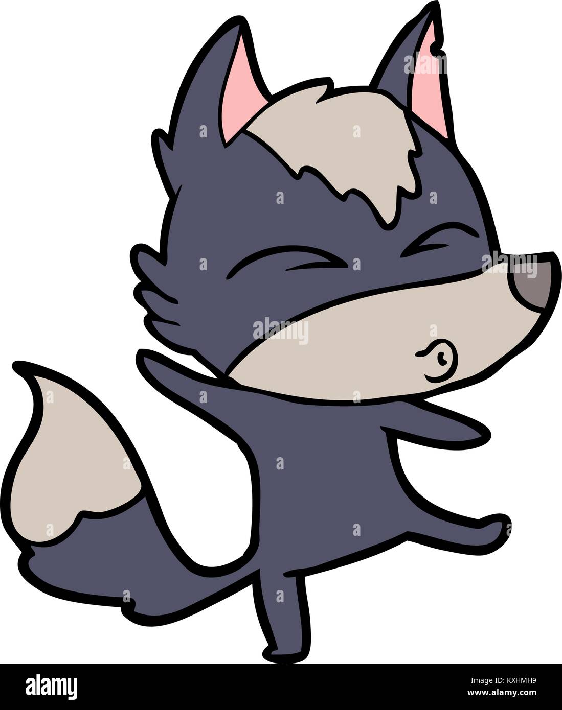 cartoon wolf pouting Stock Vector Image & Art - Alamy