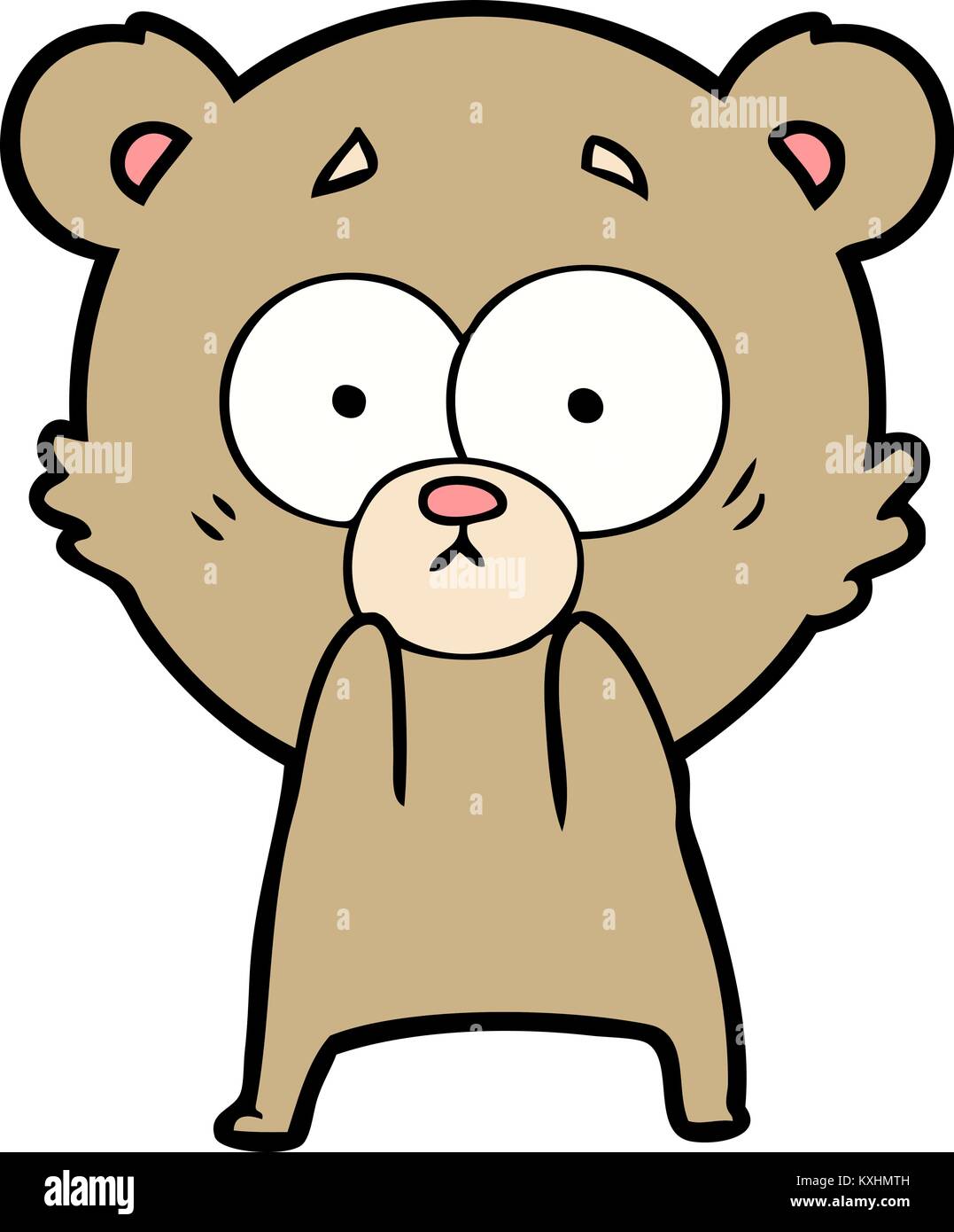 anxious bear cartoon Stock Vector Image & Art - Alamy