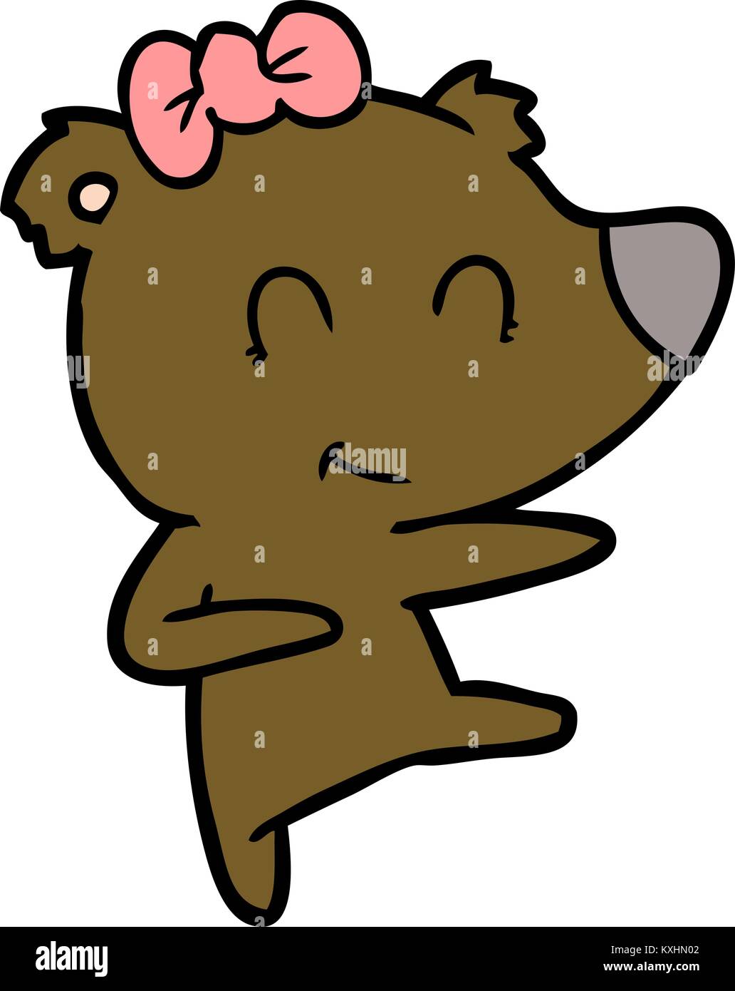female bear cartoon Stock Vector Image & Art - Alamy