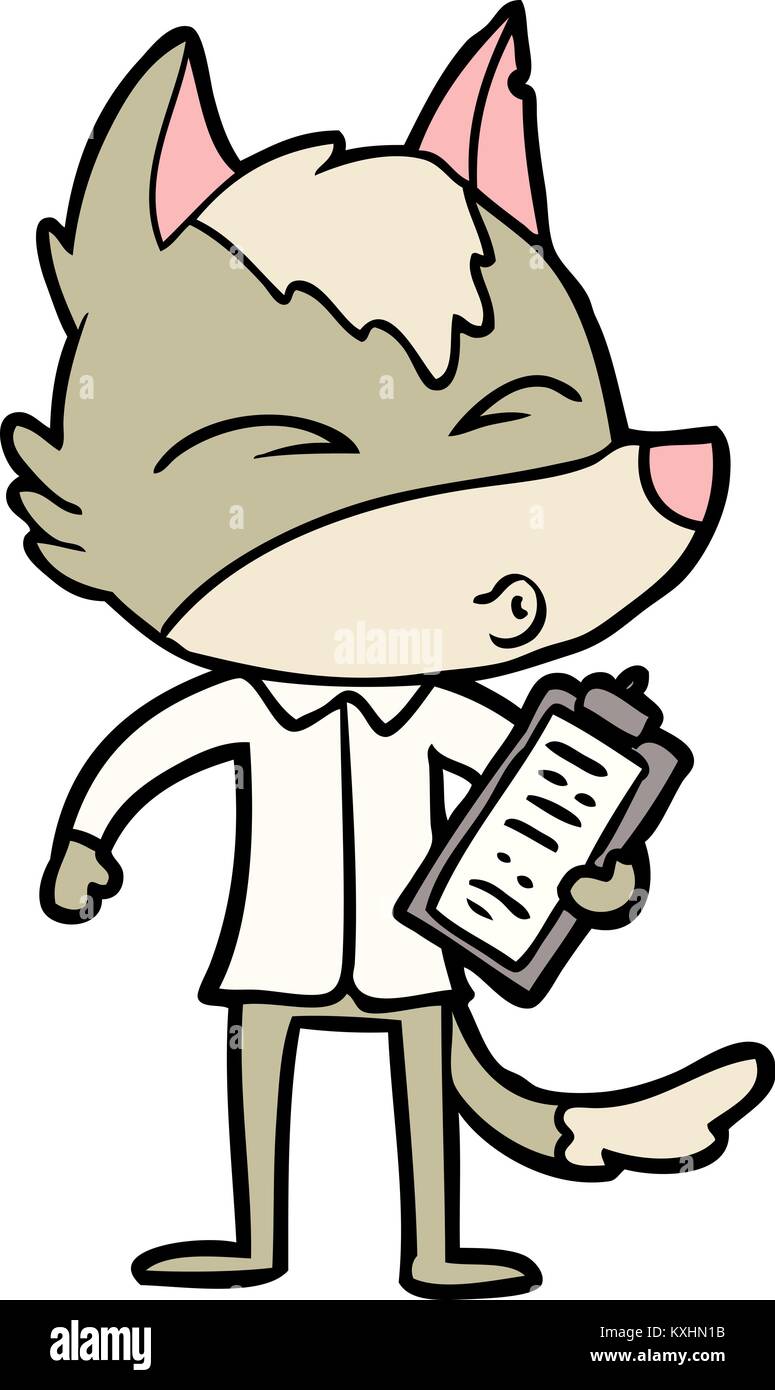 cartoon office wolf whistling Stock Vector Image & Art - Alamy