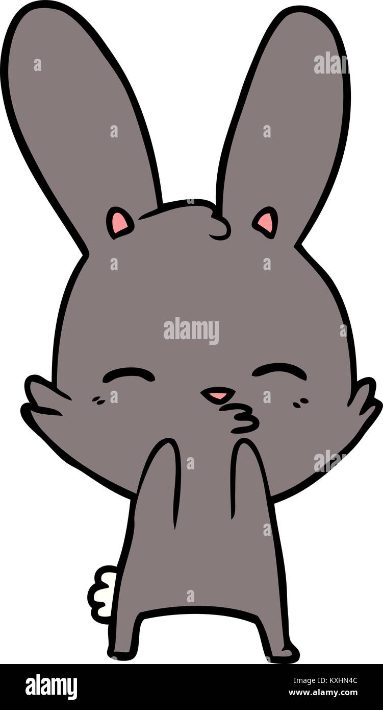 curious bunny cartoon Stock Vector Image & Art - Alamy